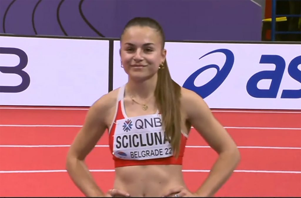 Updated: Carla Scicluna just outside her 60m personal best at World Indoors