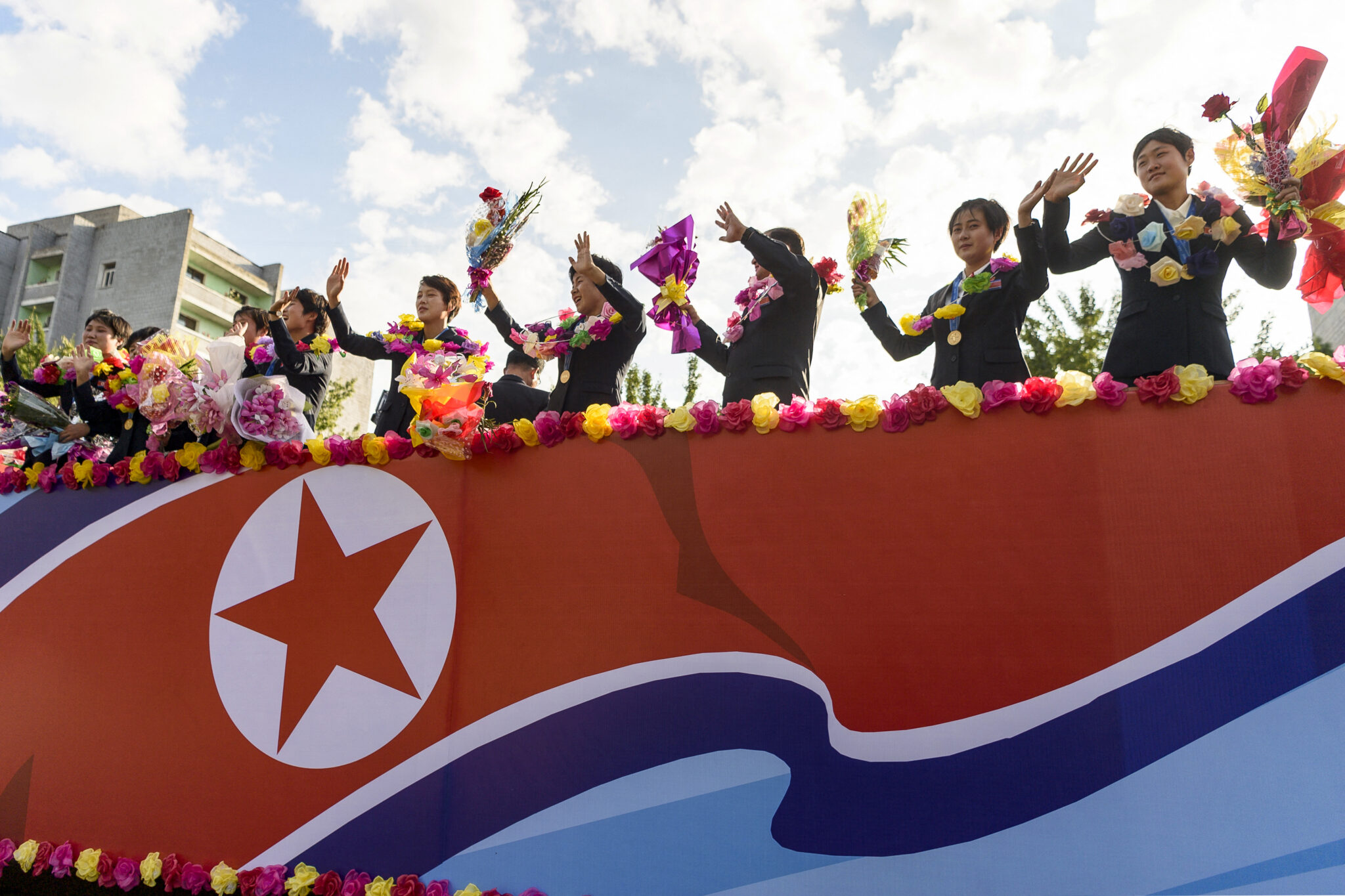 N. Korea players celebrate U20 World Cup victory in Pyongyang
