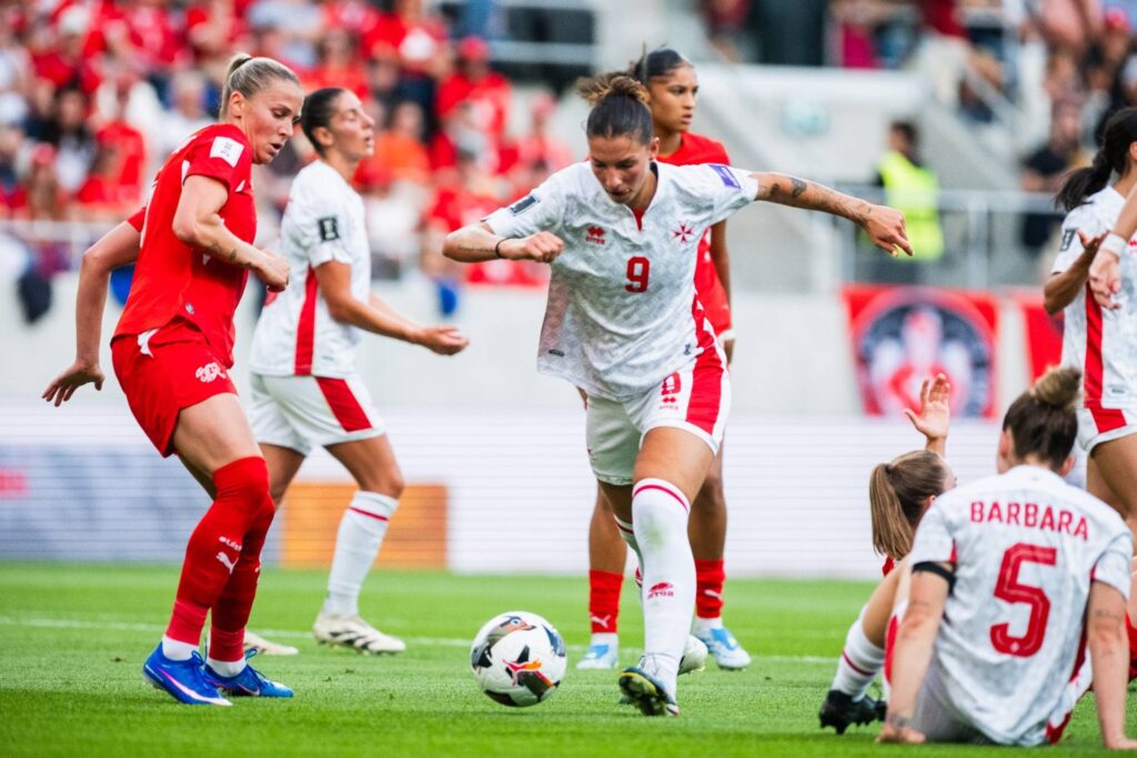 Strong Switzerland sink Malta women in World Cup qualifier