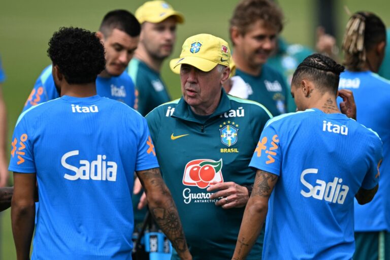 Ancelotti marks birthday as Spike Lee visits Brazil World Cup training